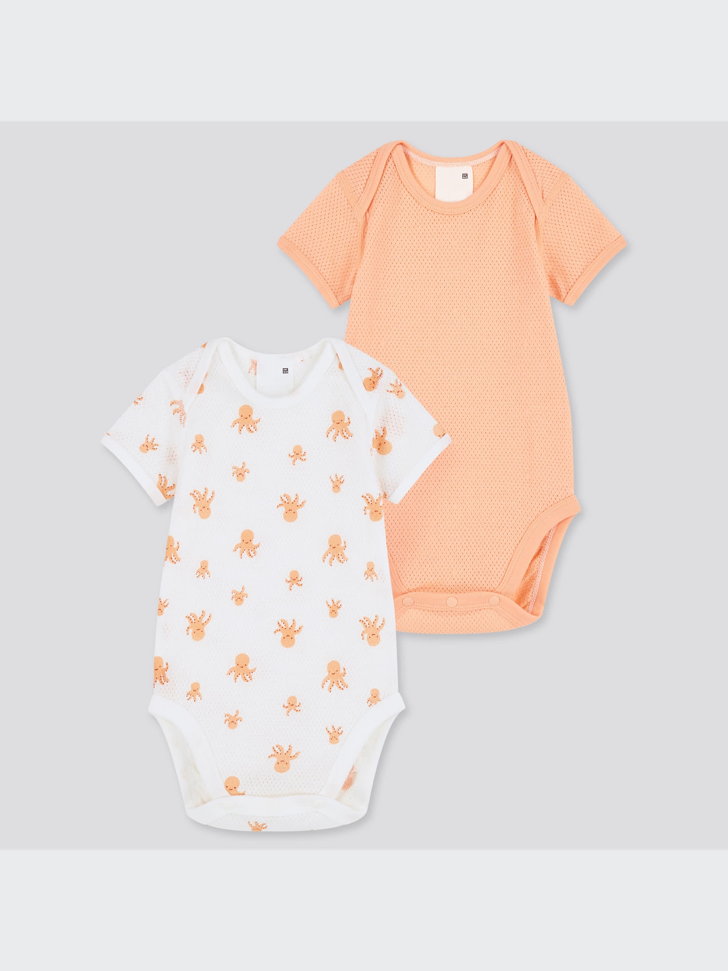 Joy of Print Cotton Mesh Bodysuit (Set of 2) | UNIQLO US