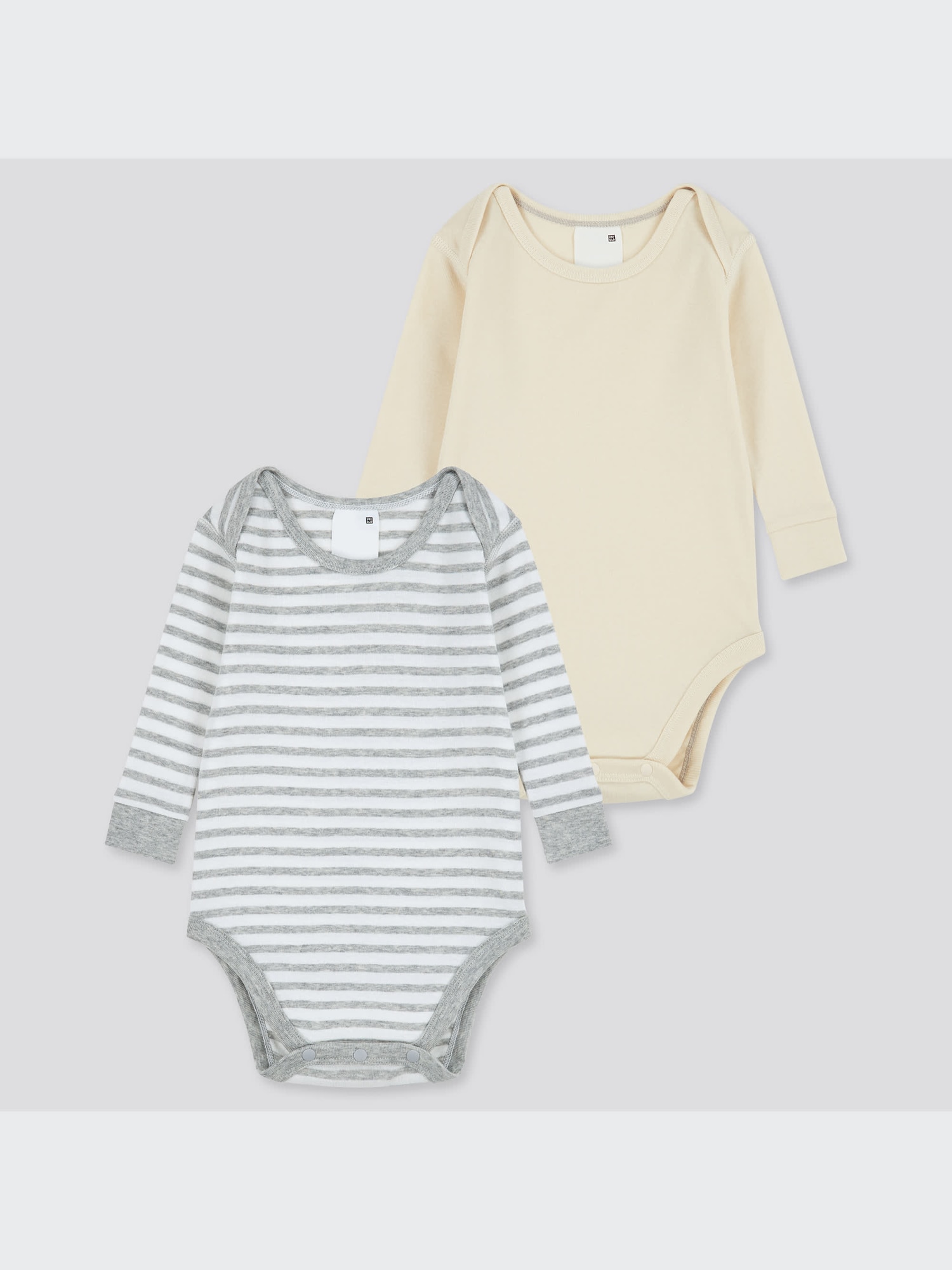 Crew Neck Long-Sleeve Bodysuit (Set of 2) | UNIQLO US