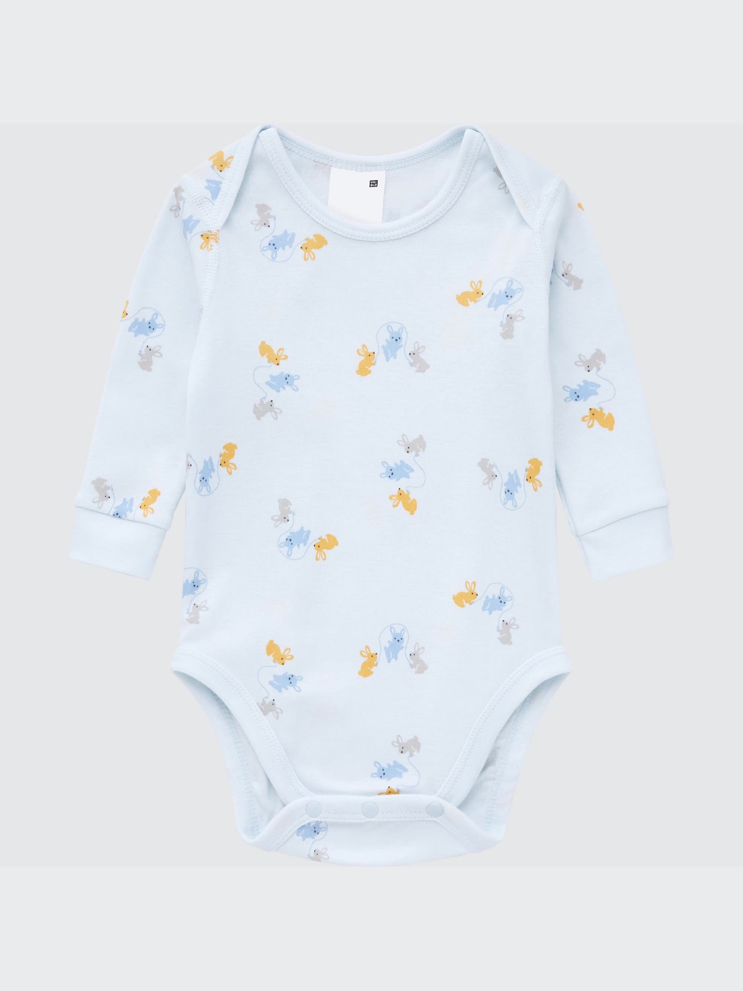 Baby Joy of Print Long-Sleeve Bodysuit (Rabbit) | UNIQLO US