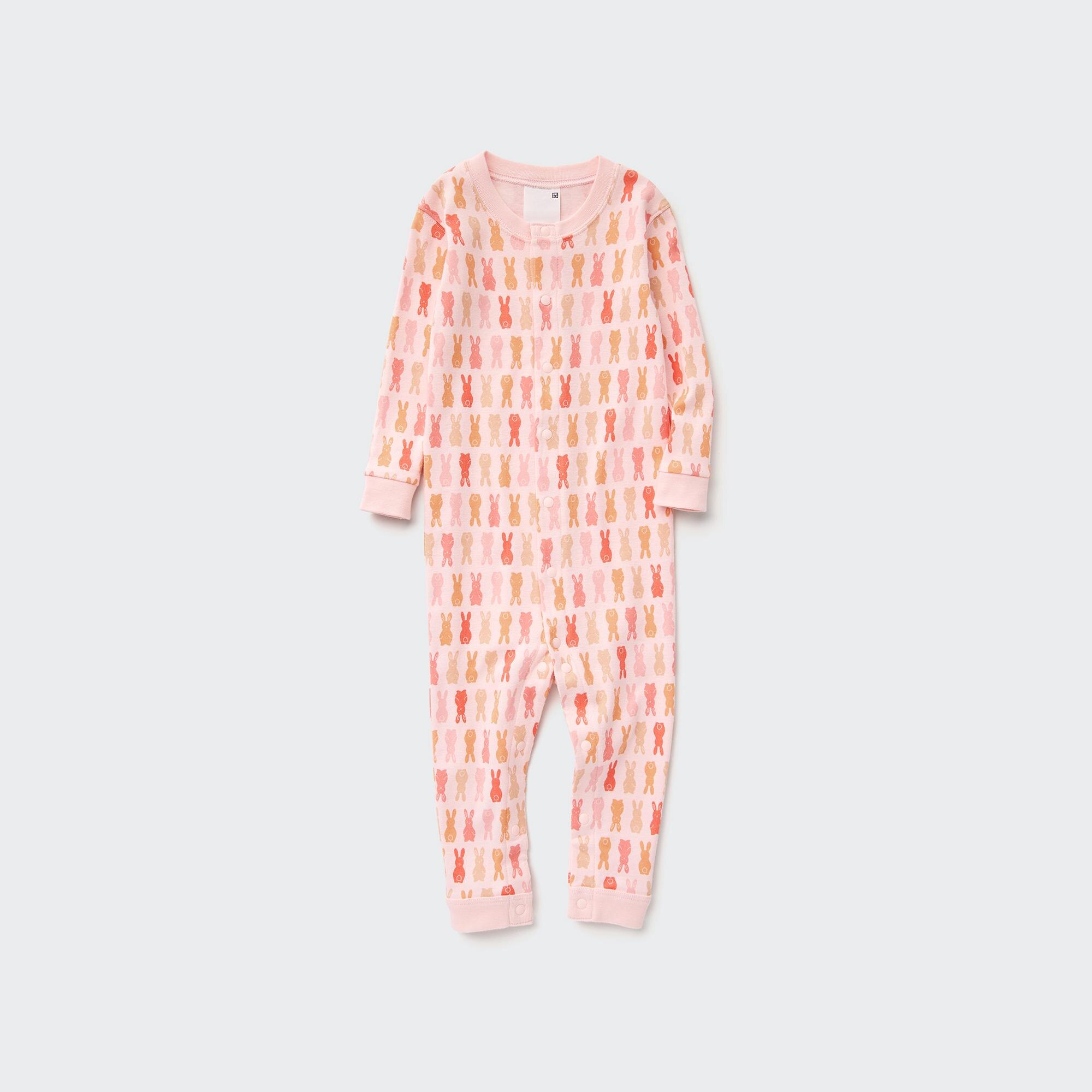 Joy of Print Long-Sleeve One-Piece Outfit (Rabbit) | UNIQLO US