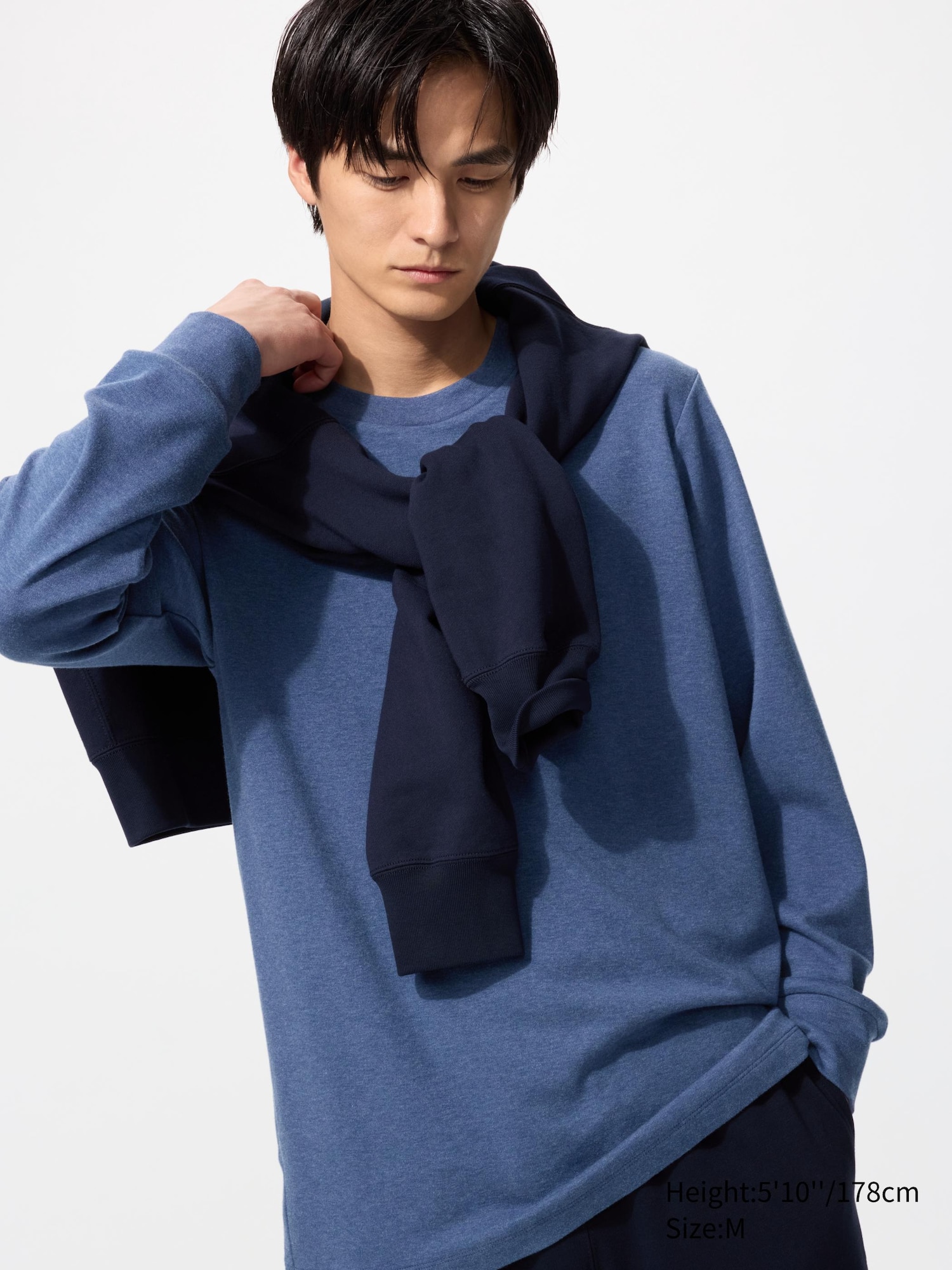 Brushed Cotton Crew Neck Long-Sleeve T-Shirt | UNIQLO US