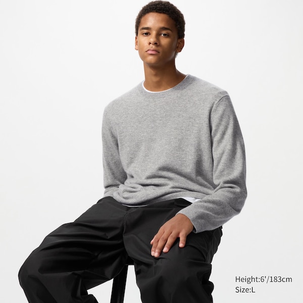 Cashmere Crew Neck Long-Sleeve Sweater | UNIQLO US