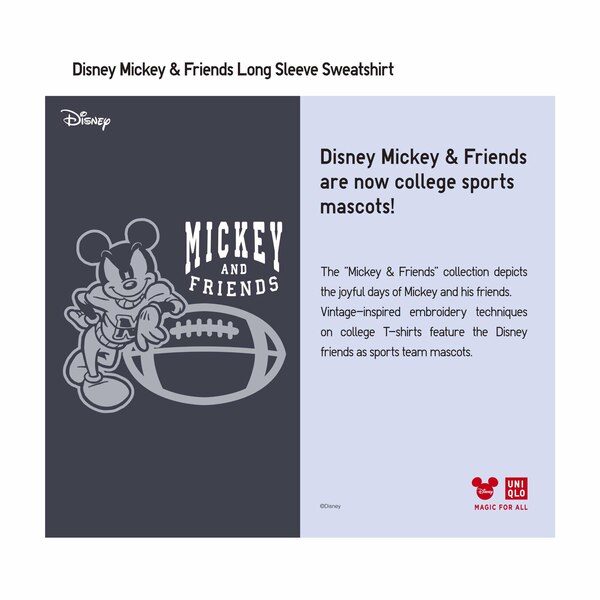 Disney Mickey & Friends Long-Sleeve Sweatshirt | UNIQLO US