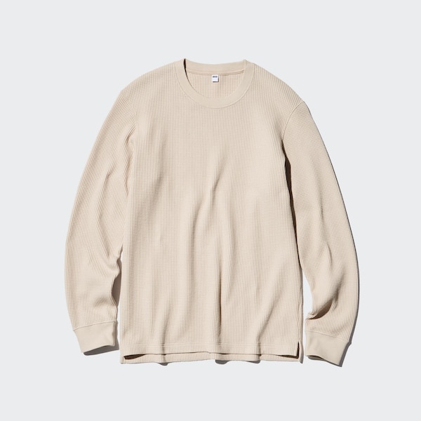 Waffle Crew Neck Long-Sleeve T-Shirt | UNIQLO US