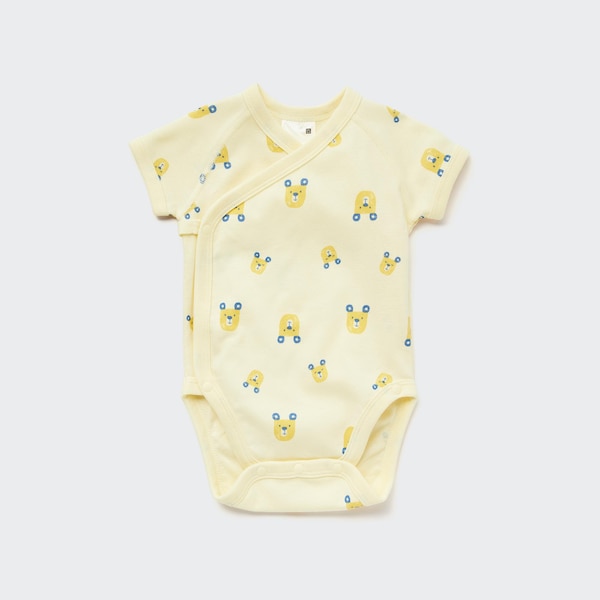 Joy of Print Short-Sleeve Bodysuit (Bears) (Open Front) | UNIQLO US