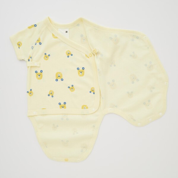 Joy of Print Short-Sleeve Bodysuit (Bears) (Open Front) | UNIQLO US
