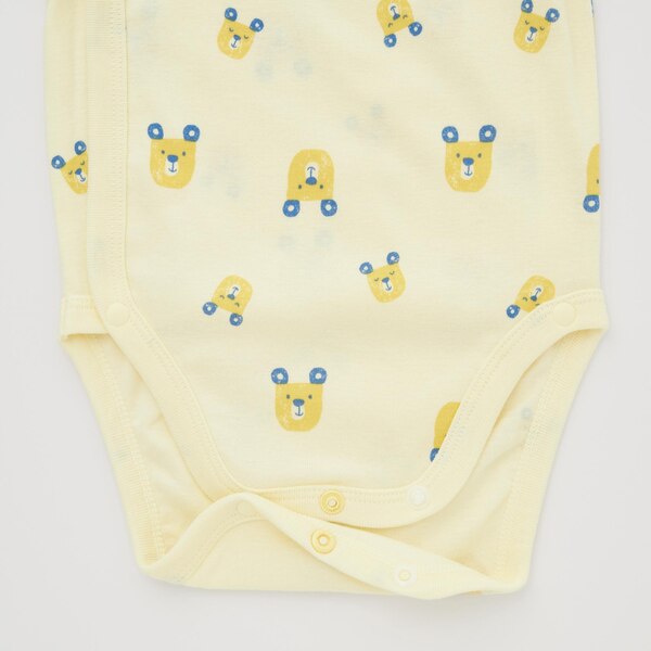 Joy of Print Short-Sleeve Bodysuit (Bears) (Open Front) | UNIQLO US