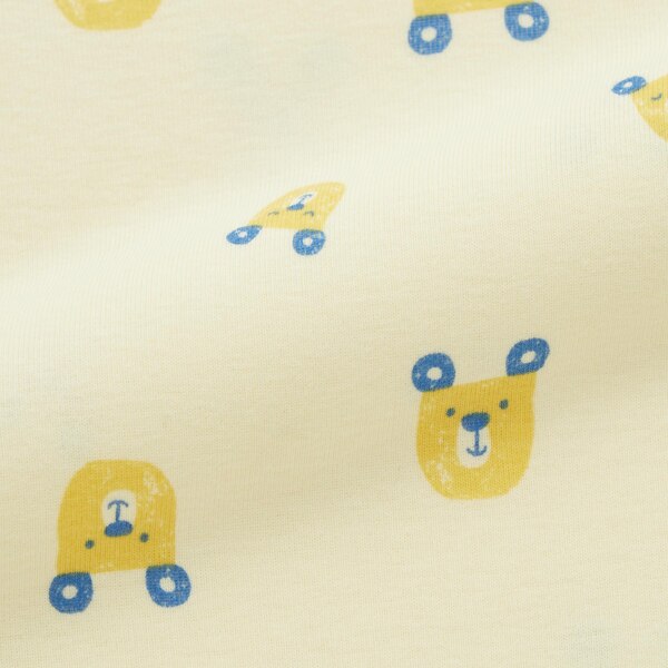 Joy of Print Short-Sleeve Bodysuit (Bears) (Open Front) | UNIQLO US