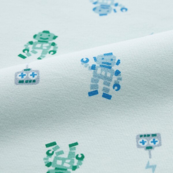 Soft Stretch Cotton Long-Sleeve Pajamas (Robot) | UNIQLO US