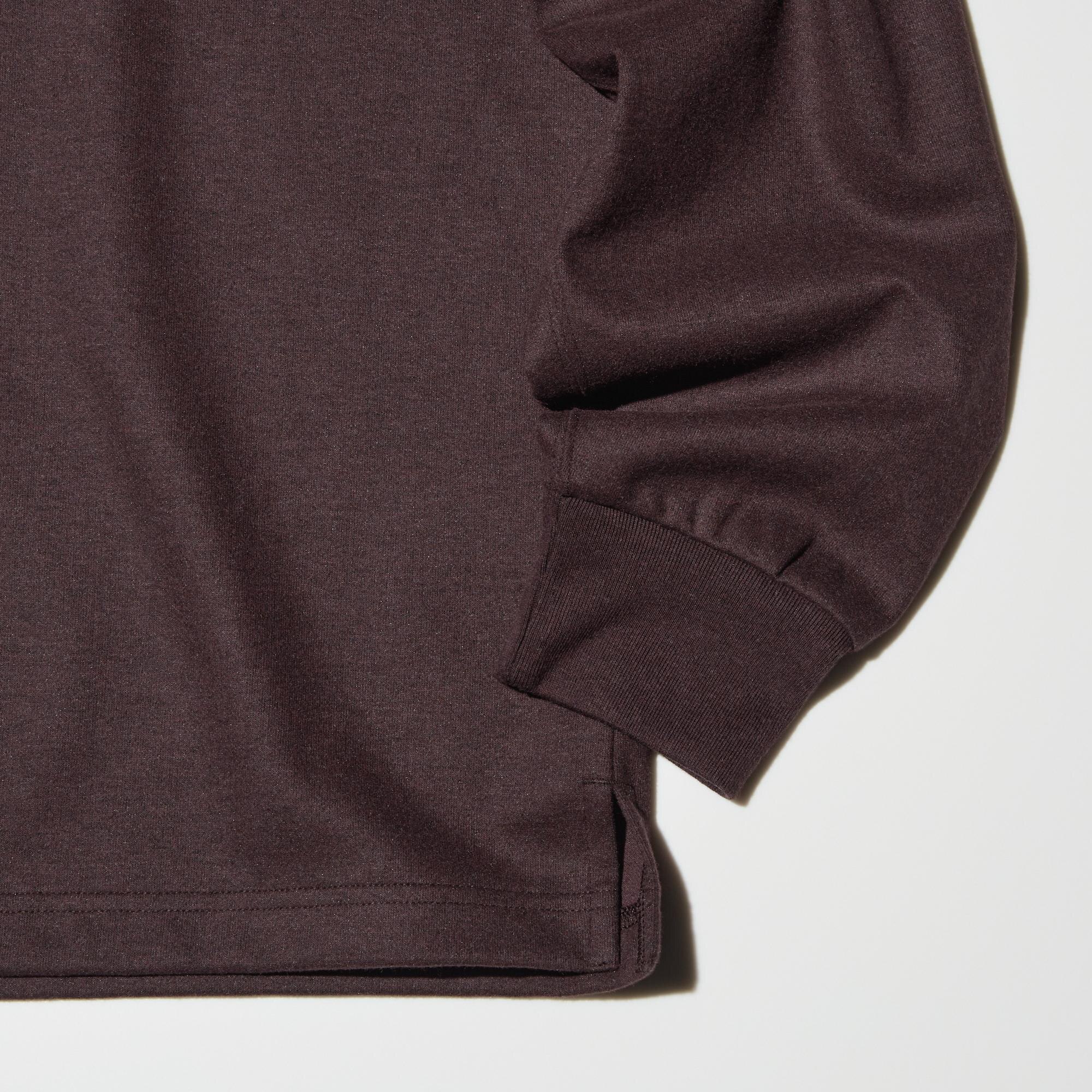 Men's Brushed Jersey Mock Neck Long-Sleeve T-Shirt | UNIQLO US