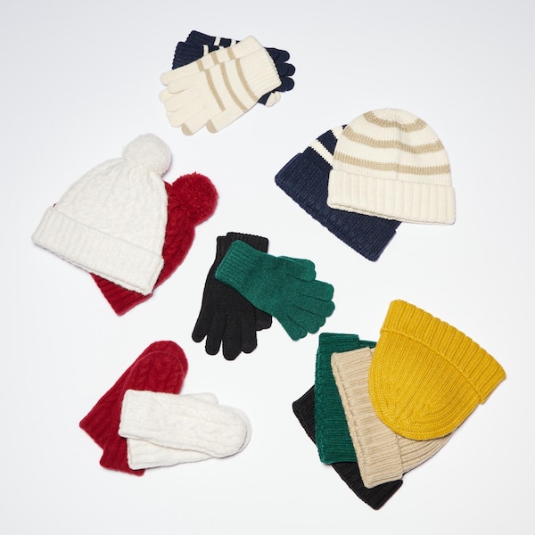 HEATTECH Striped Knitted Gloves | UNIQLO US