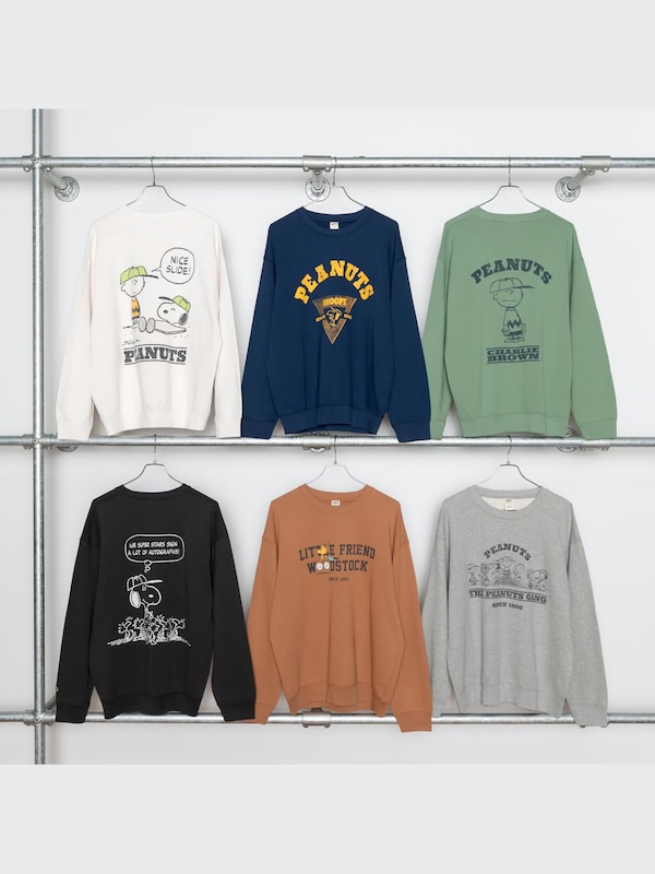 PEANUTS Charlie Brown's Baseball Team Long-Sleeve Sweatshirt | UNIQLO US