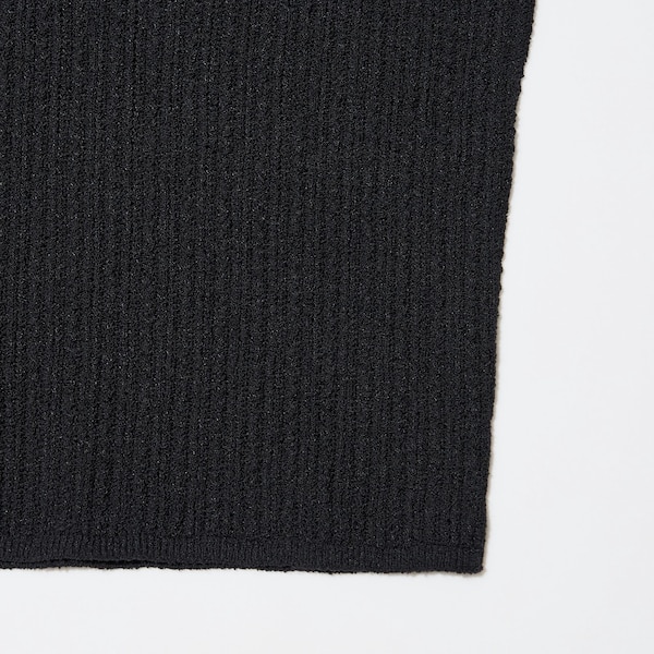 Lace Key Neck Half-Sleeve Short Sweater | UNIQLO US