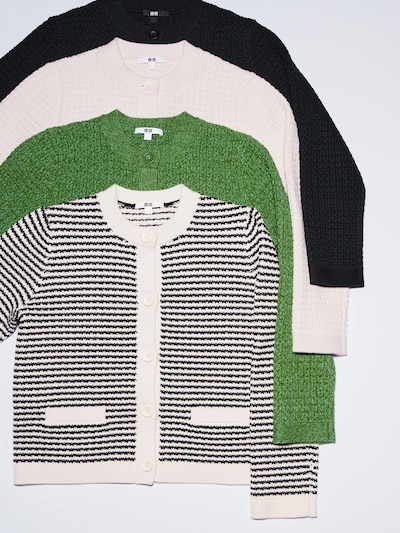 Knitted Short Jacket | Striped | UNIQLO US