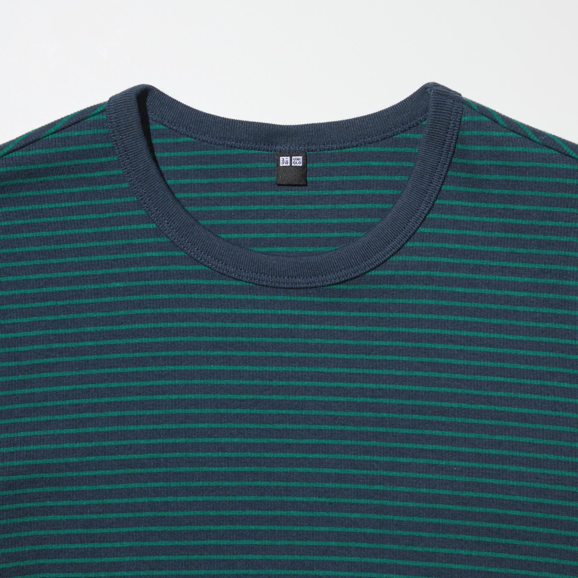 Soft Ribbed T-Shirt | Long Sleeve | Striped | UNIQLO US
