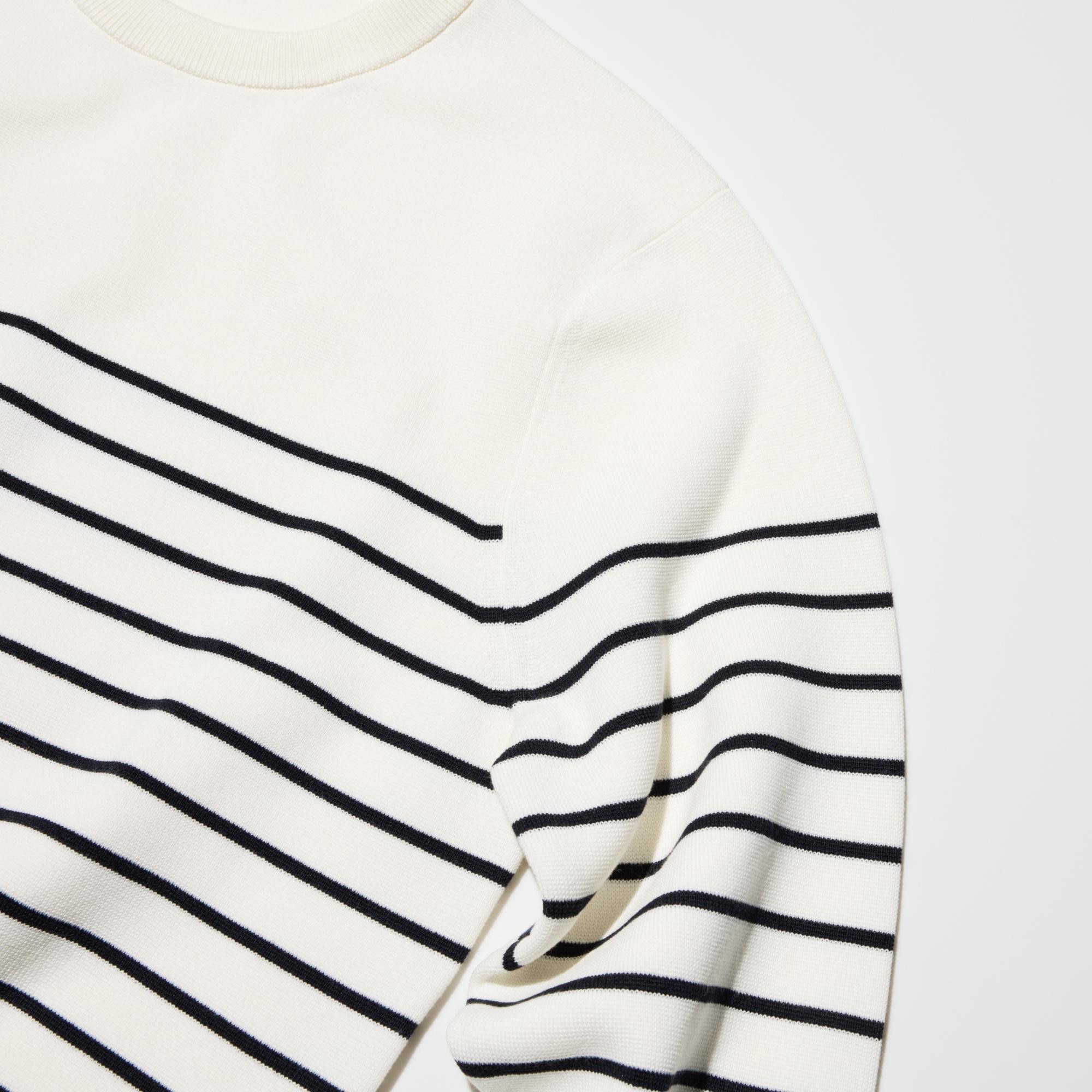 Washable Milano Ribbed Sweater | Striped | UNIQLO US