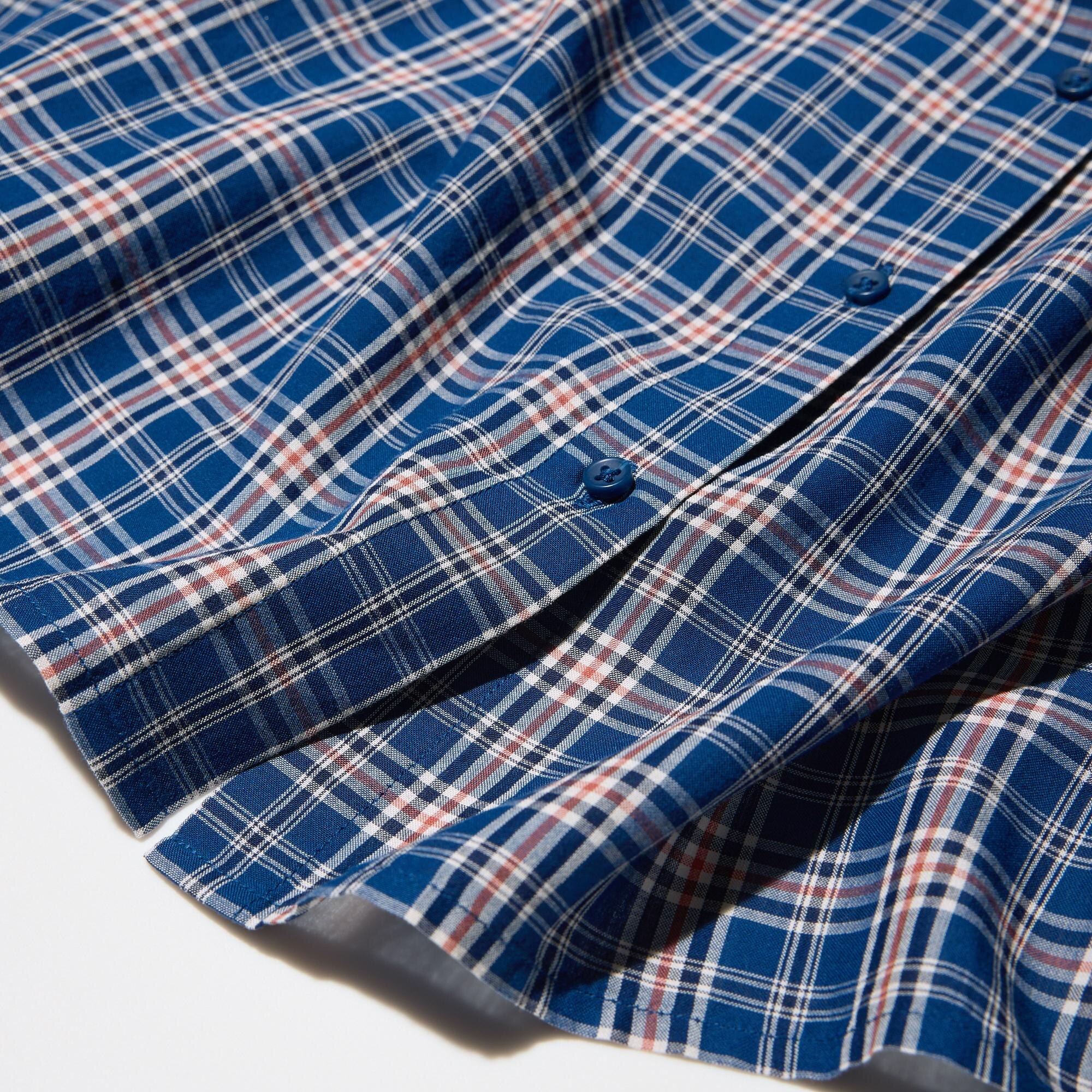 Women's Soft Lawn Gathered Blouse | Checked | UNIQLO US
