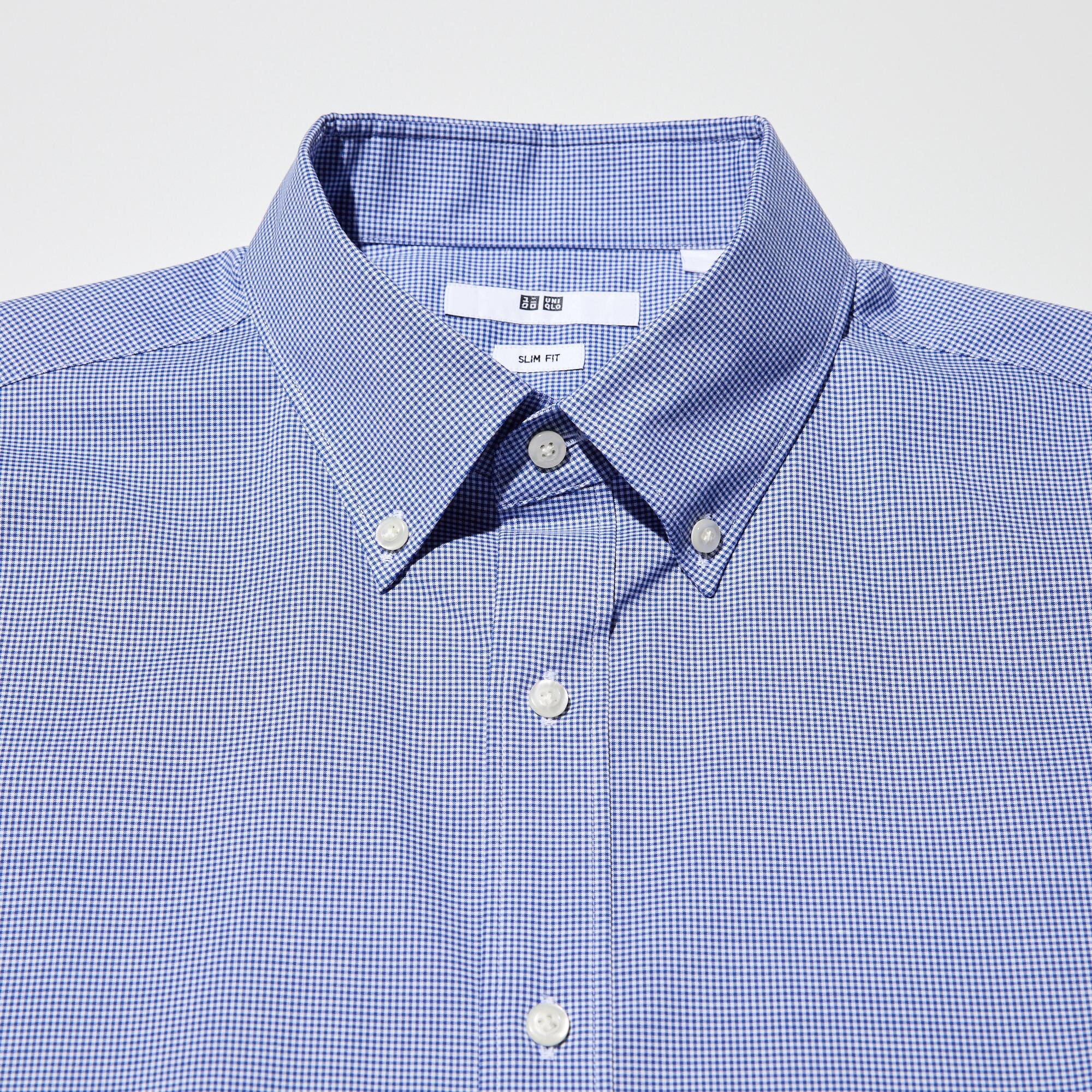 Men's Easy Care Stretch Slim Shirt | Checked | UNIQLO US
