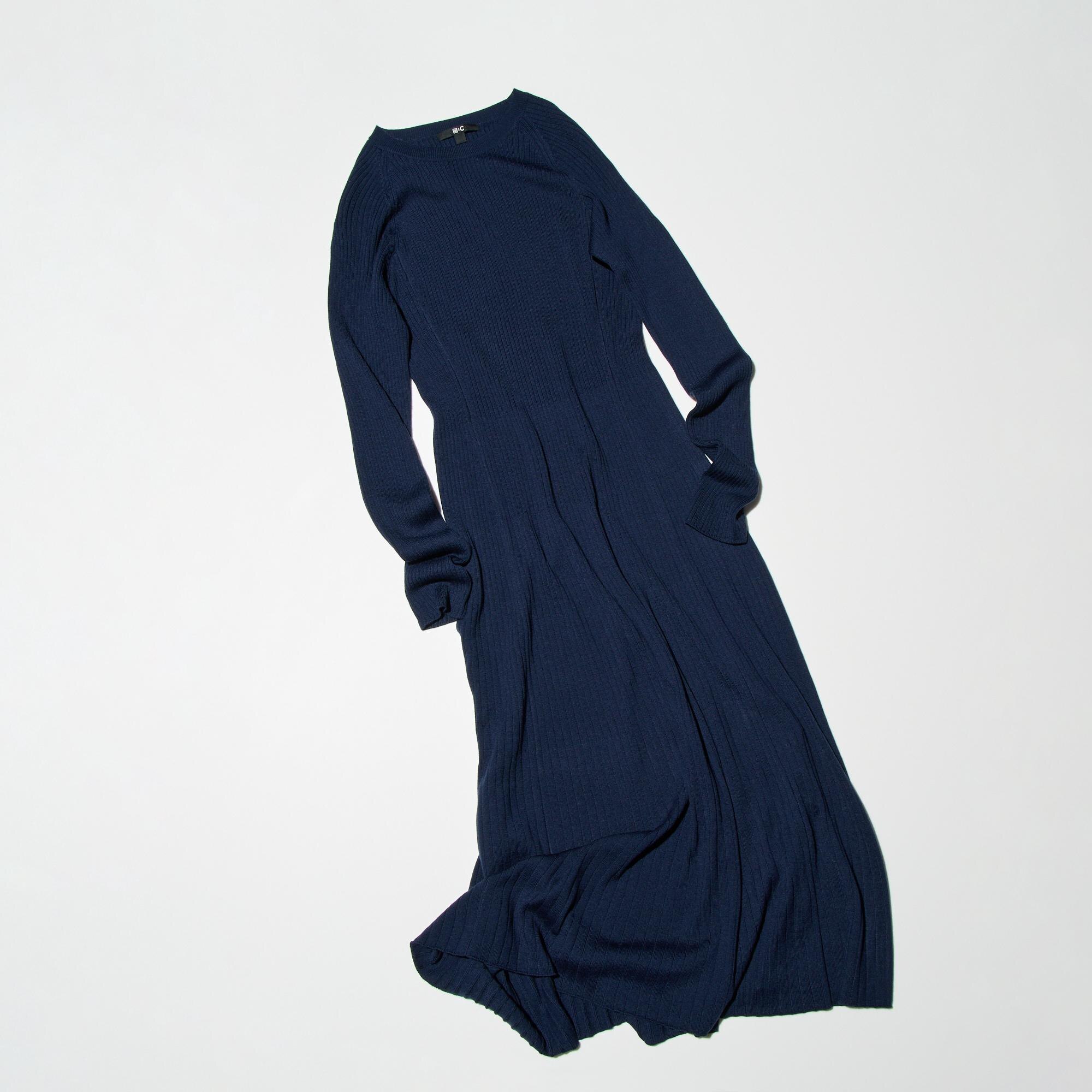Merino Blend Ribbed Dress | UNIQLO US