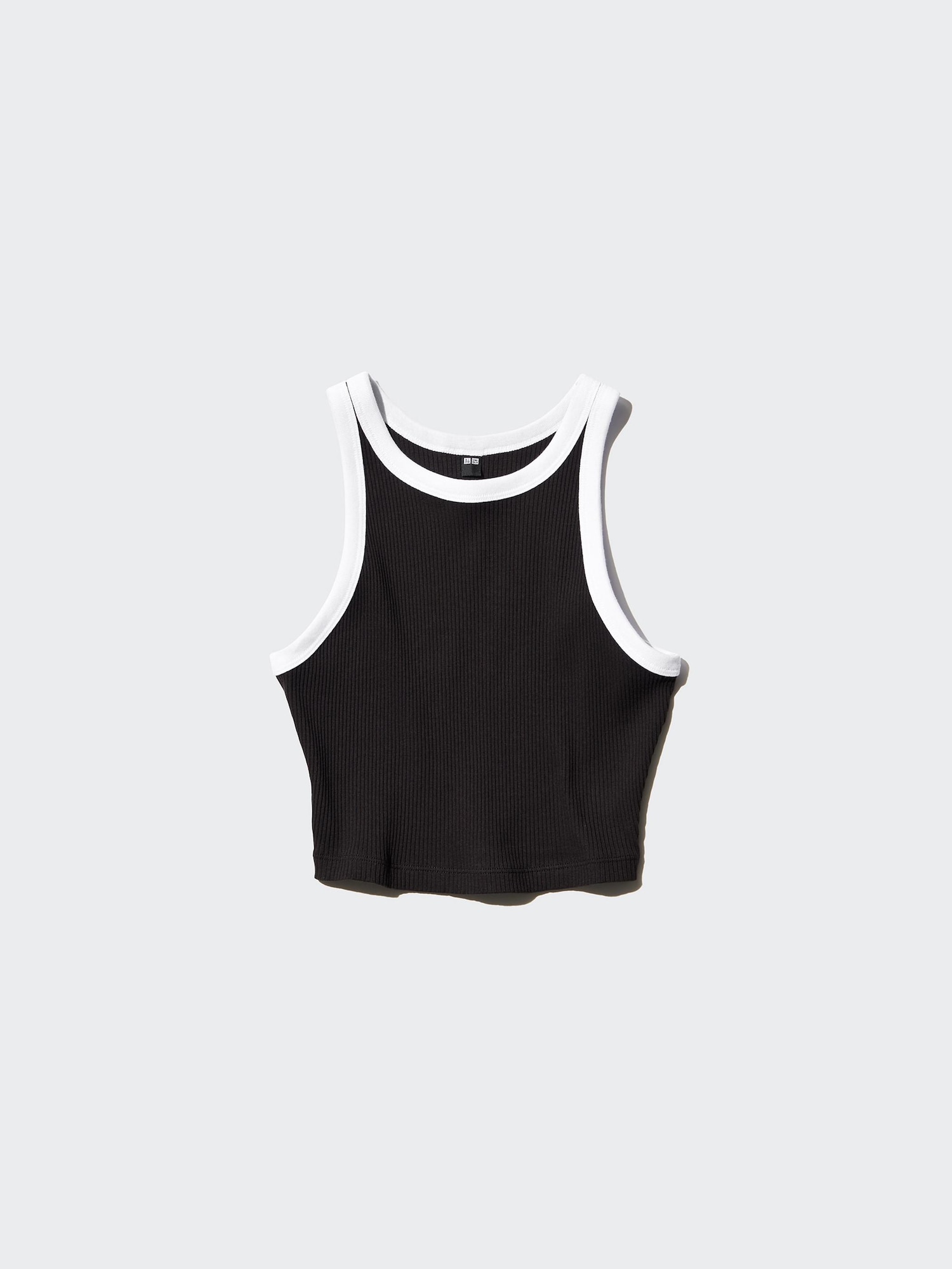 Ribbed Cropped Tank Top | Contrast Trim | UNIQLO US
