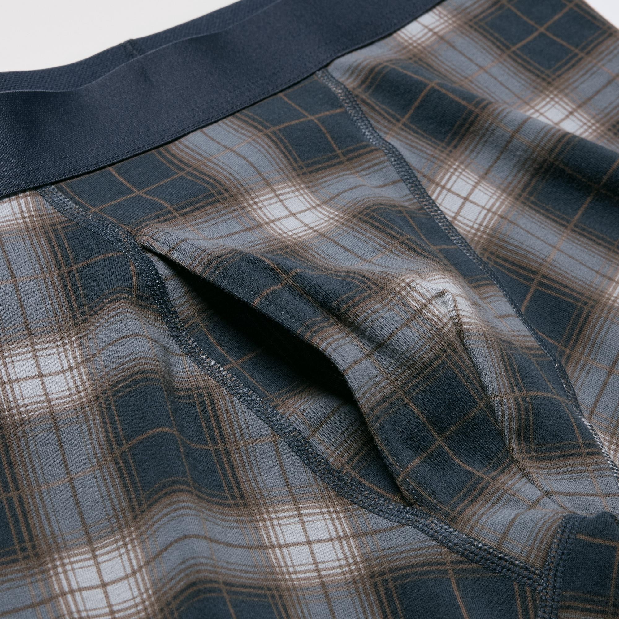Cotton Boxer Briefs | Checked | UNIQLO US