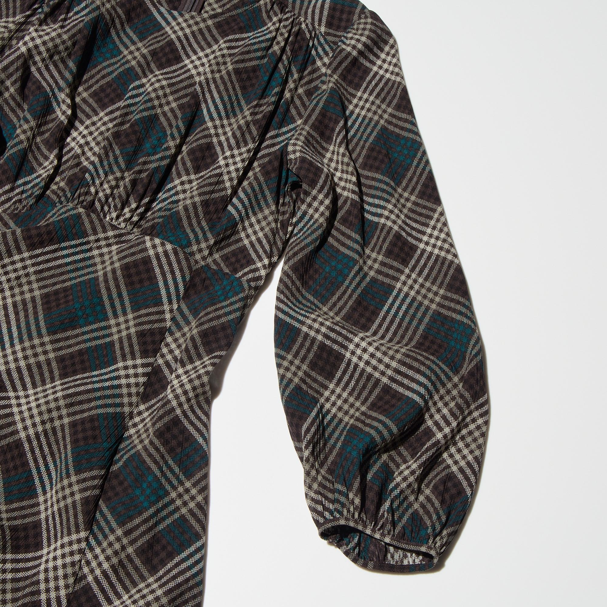 Women's Flare Dress | Checked | UNIQLO US