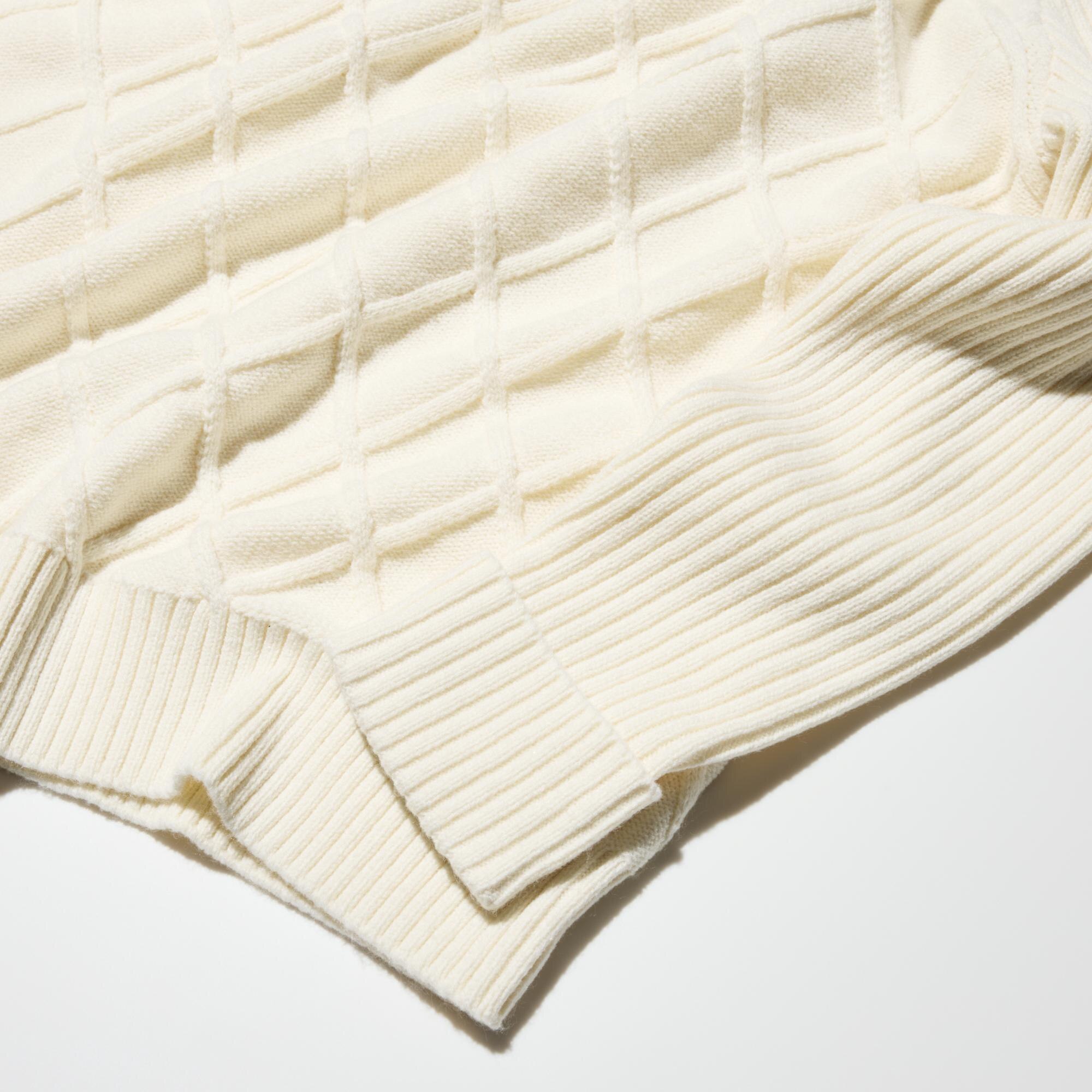 Men's Diamond Stitched Sweater | UNIQLO US