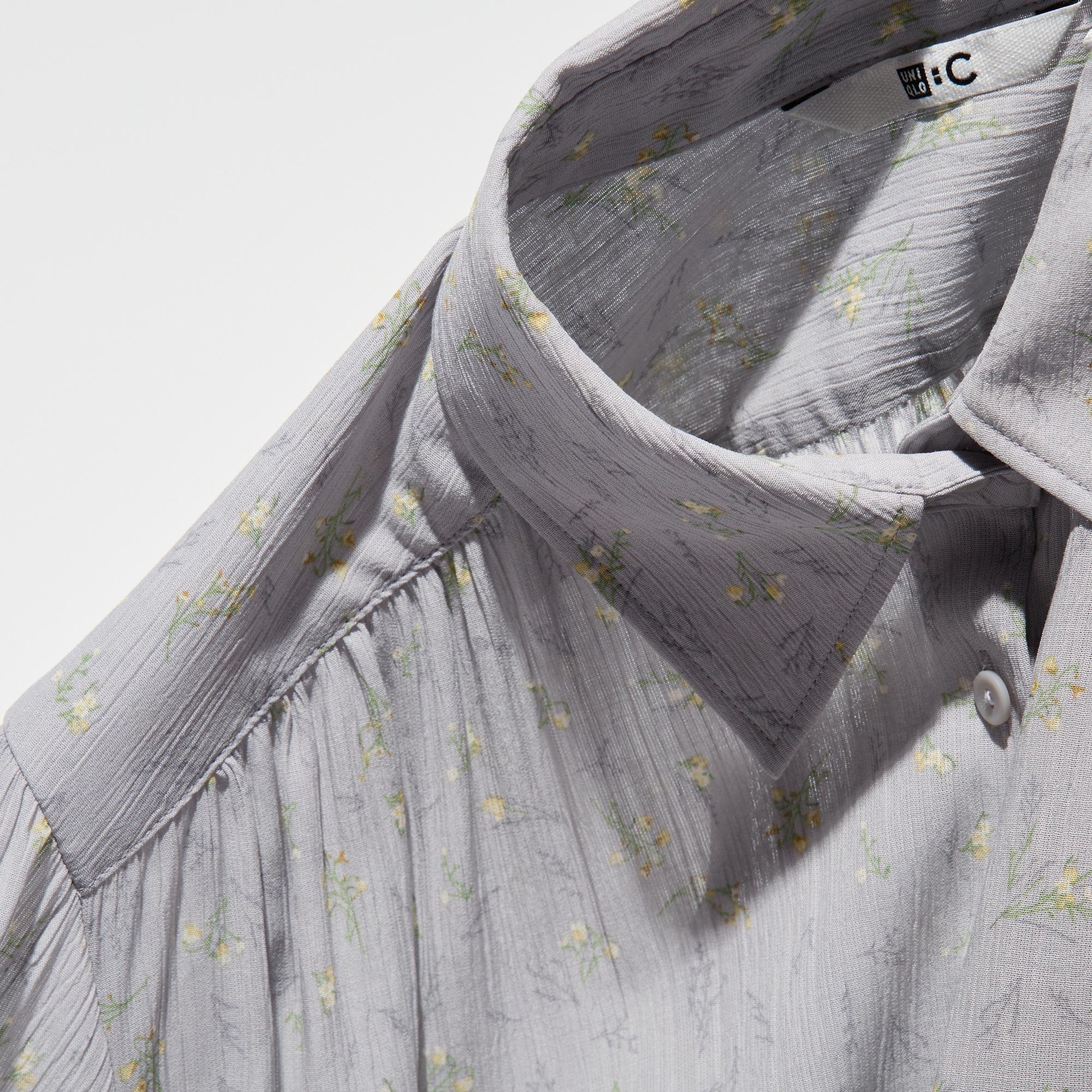 Printed Sheer Blouse | UNIQLO US