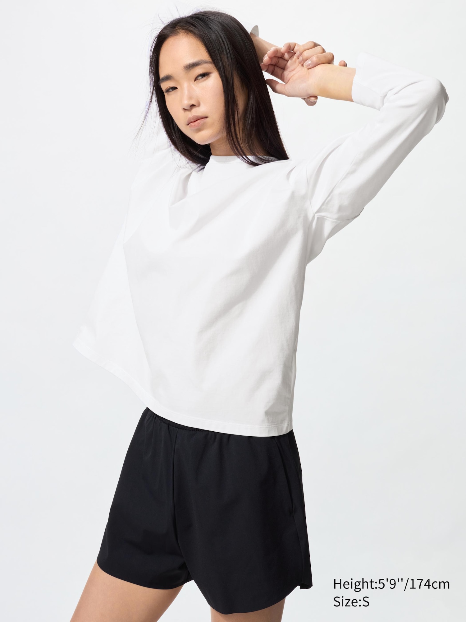AIRism Cotton T-Shirt Long Sleeve | UNIQLO US