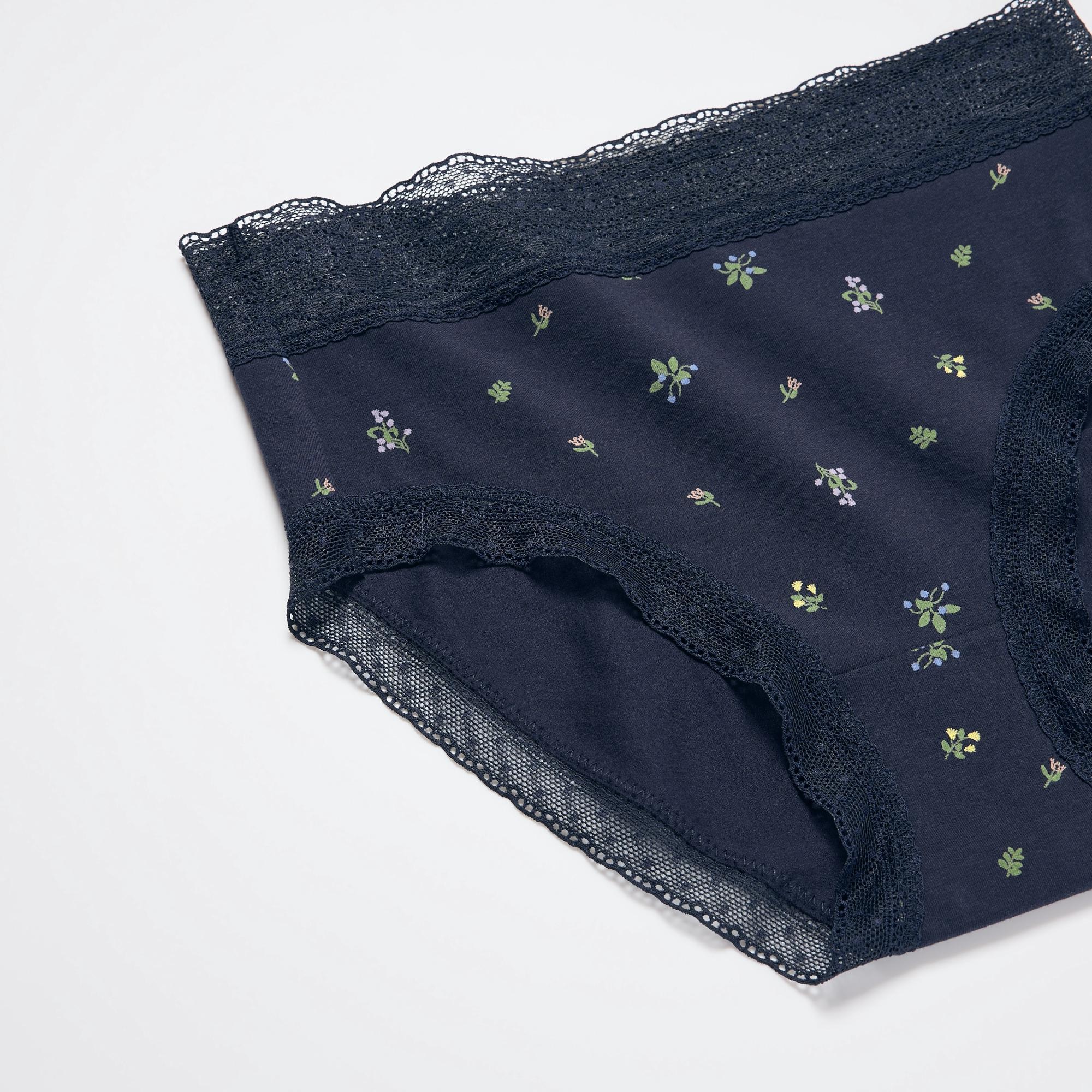 Lace High Rise Briefs | Flower | UNIQLO US