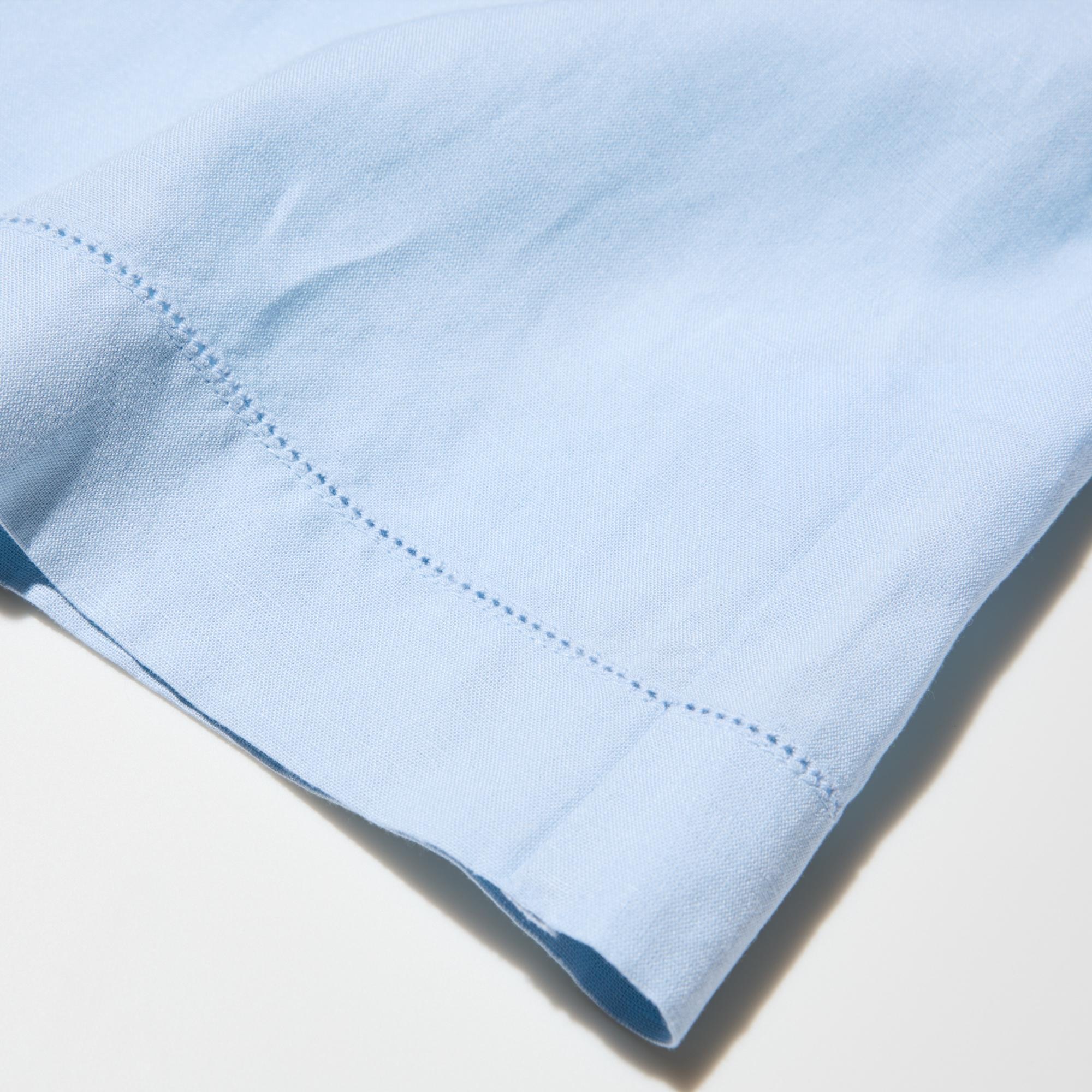 Linen Blend Volume Sleeve Blouse | UNIQLO US