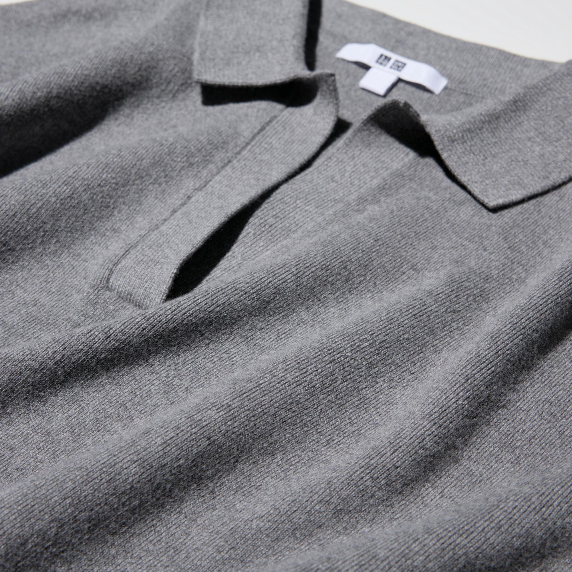 Smooth Cotton Relaxed Polo Sweater | UNIQLO US