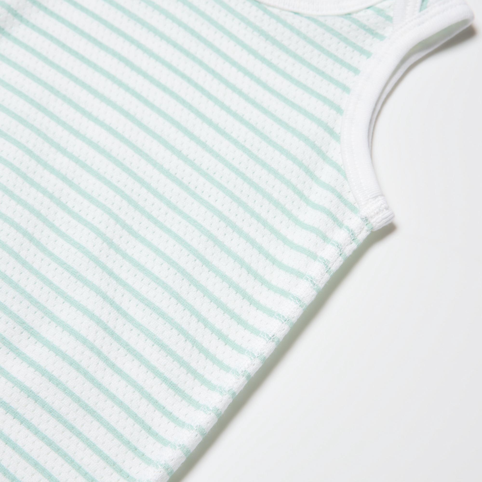 Baby Cotton Mesh Inner Bodysuit | Striped | UNIQLO US