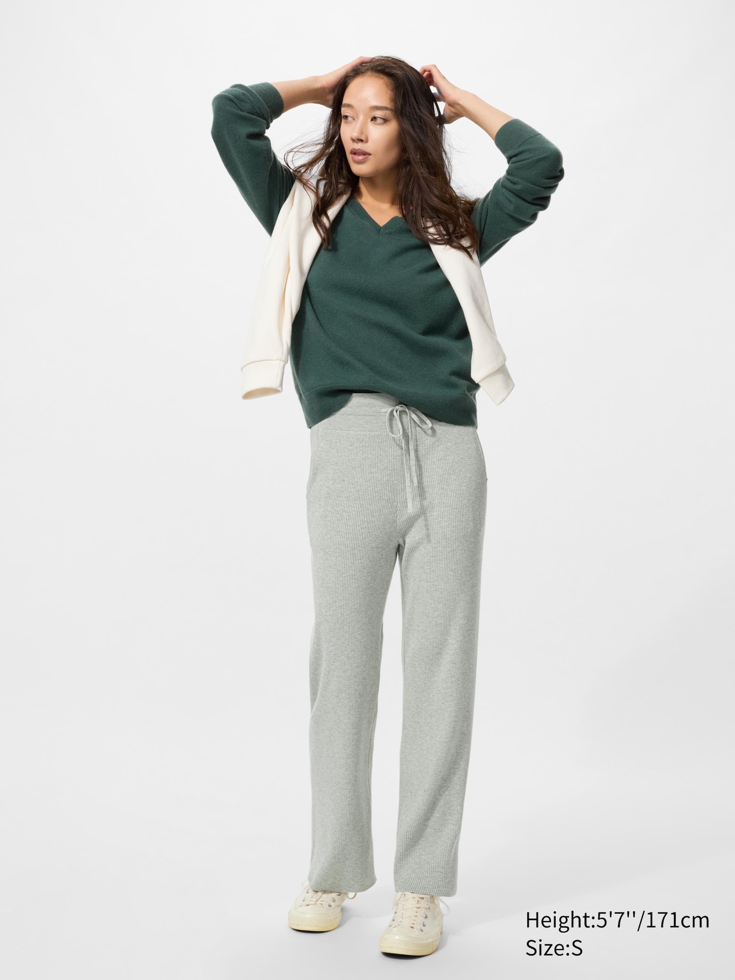 Women's Washable Knit Ribbed Pants | UNIQLO US