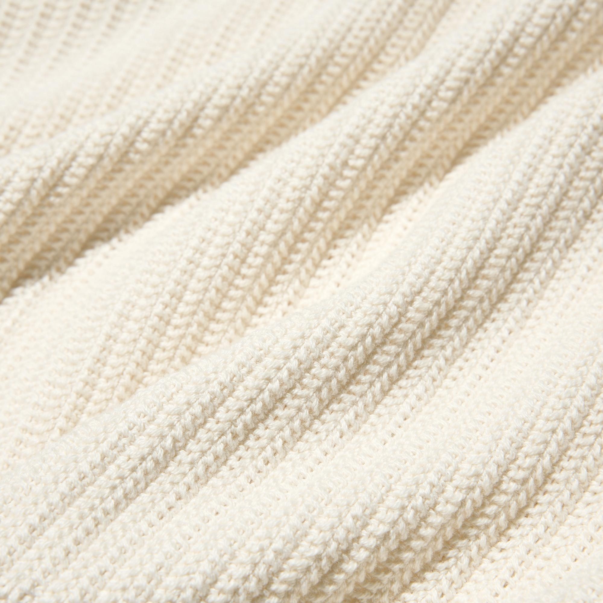 Women's Cotton Pointelle Skipper Polo Sweater | UNIQLO US