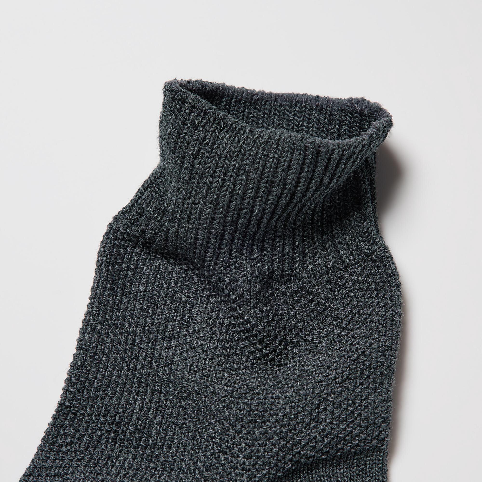 Men's Pique Half Socks | UNIQLO US