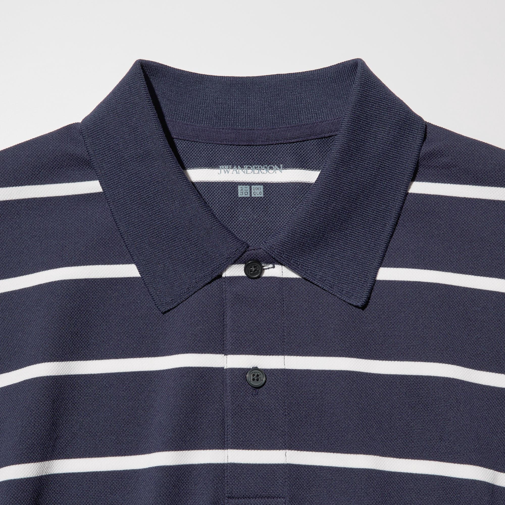 Unisex DRY Pique Striped Polo Shirt | Wide Stripe | UNIQLO US